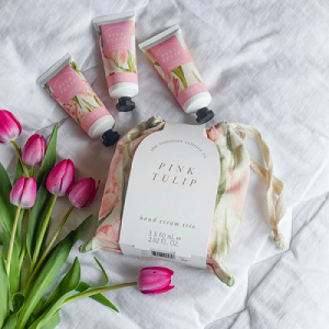 The Somerset Toiletry Co. Pink Tulip Hand Cream Trio - Beauty Naturals